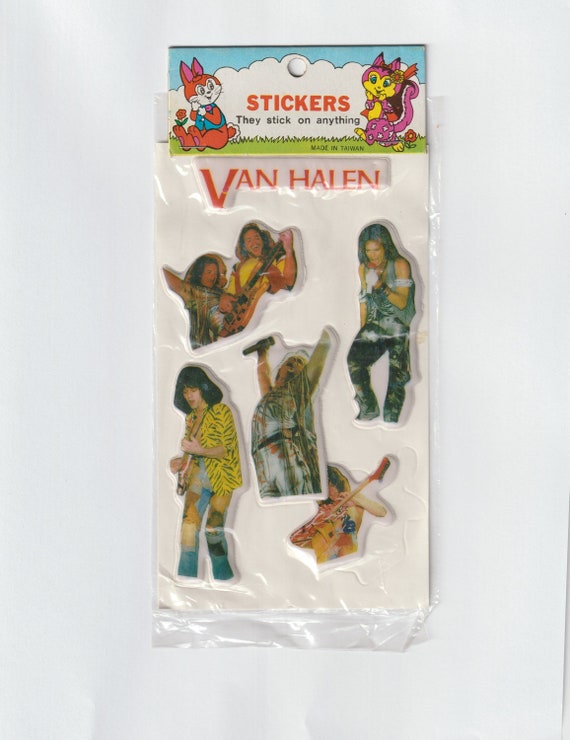 Vintage 1980s Van Halen Puffy Stickers - Etsy