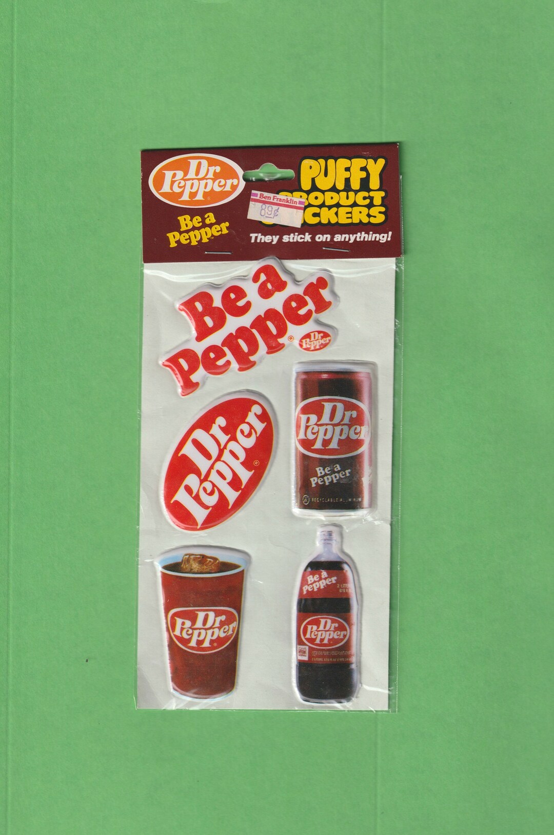 Vintage 1980s Dr Pepper Puffy Stickers - Etsy