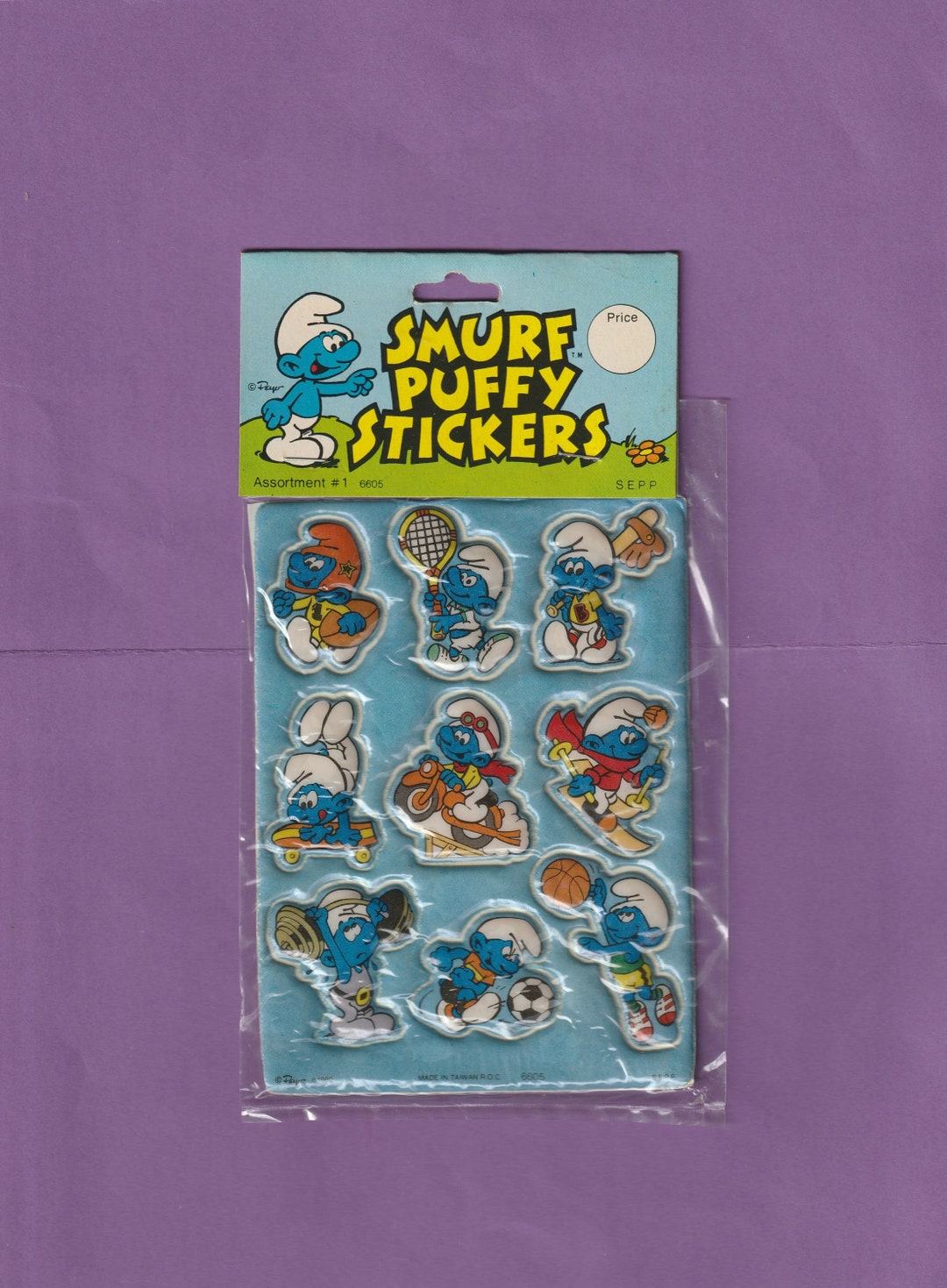 Vintage Smurf Puffy Stickers 2 - Etsy
