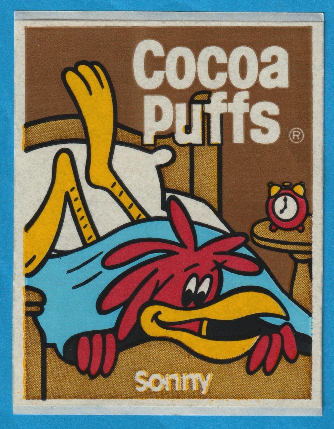 HTF 1980s Vintage COCOA PUFFS Cereal Sticker - Etsy
