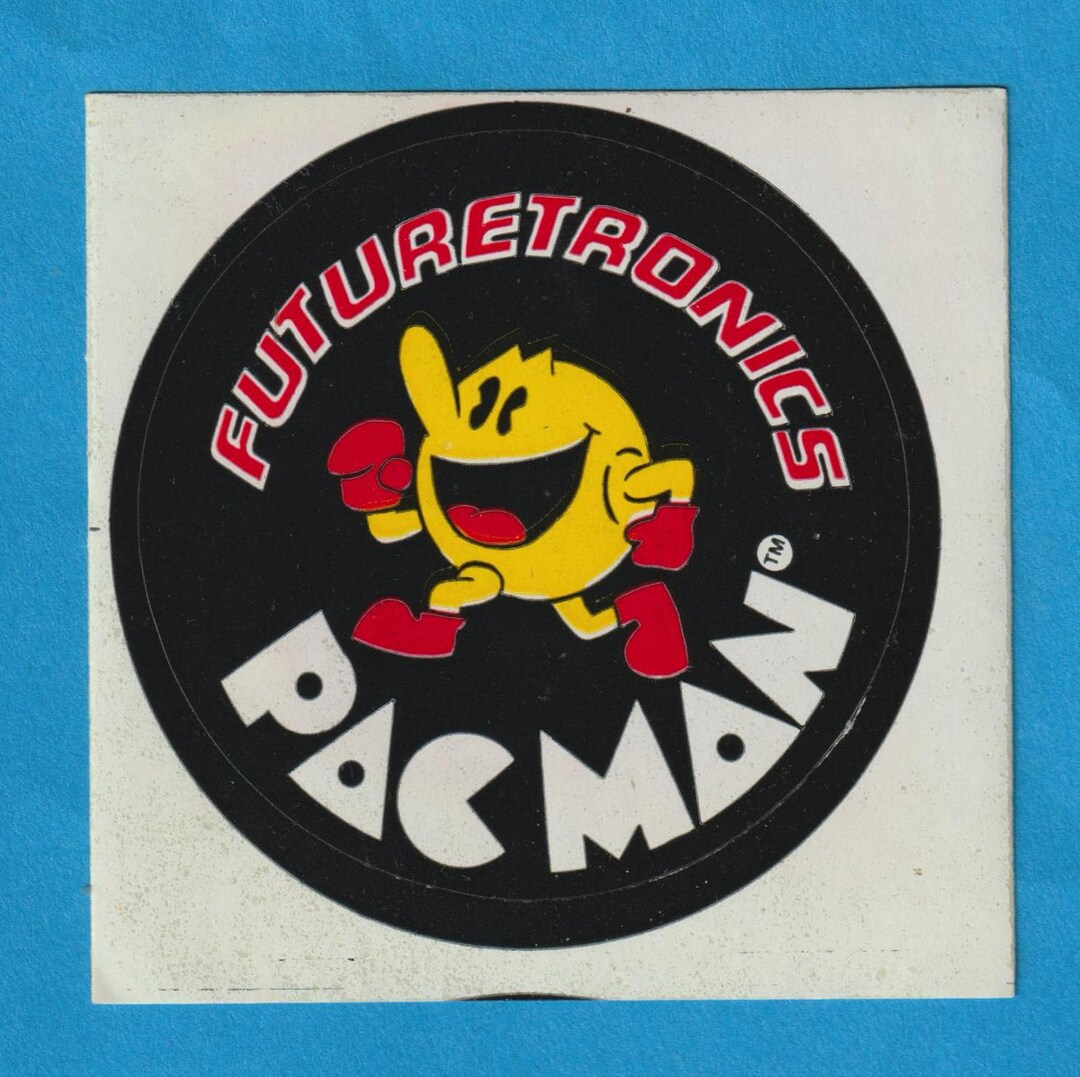 Vintage 1980s Pac Man Sticker FUTURETRONICS - Etsy