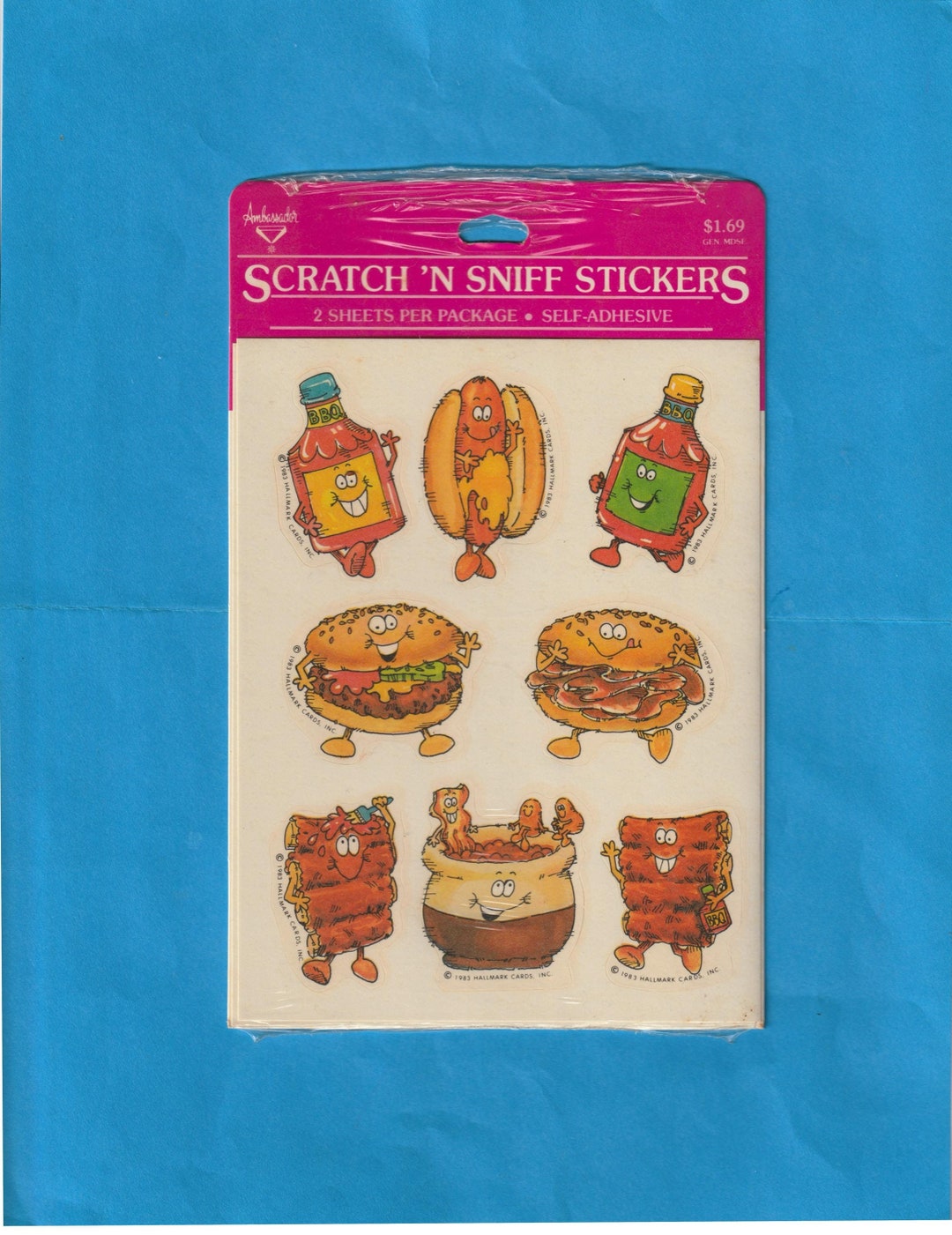 Vintage 1980s FAST FOOD Hallmark Scratch & Sniff Stickers SEALED - Etsy
