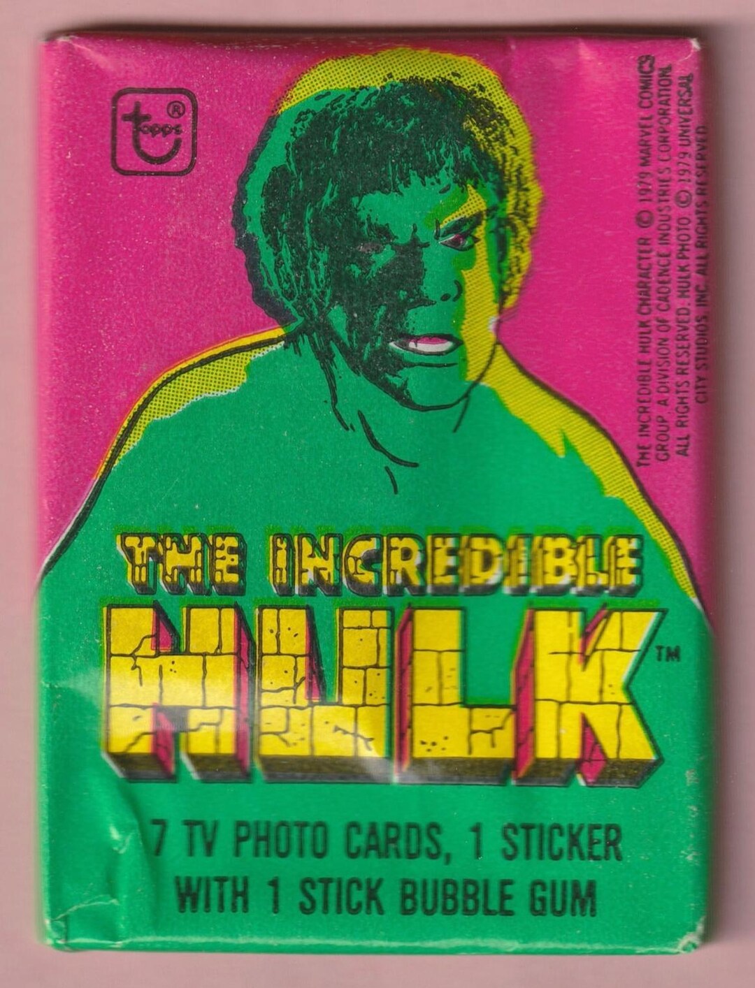 Vintage the Incredible Hulk Wax Packs Trading Cards Stickers & Gum - Etsy