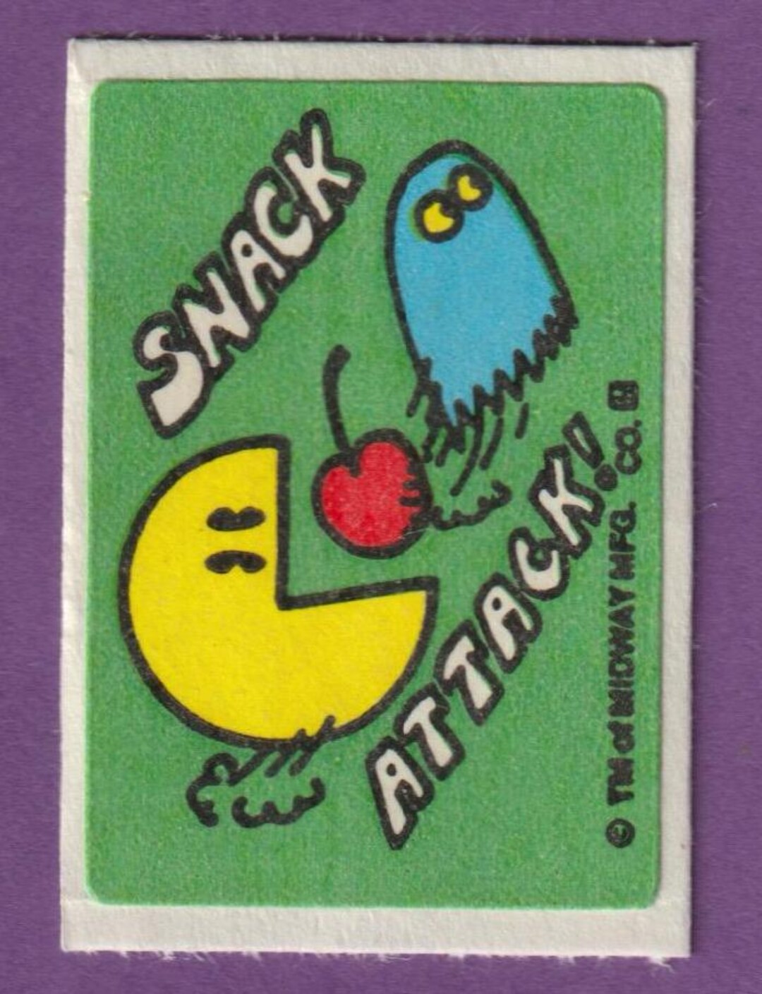 Vintage Ms. Pac Man Scratch and Sniff Sticker CHERRY - Etsy