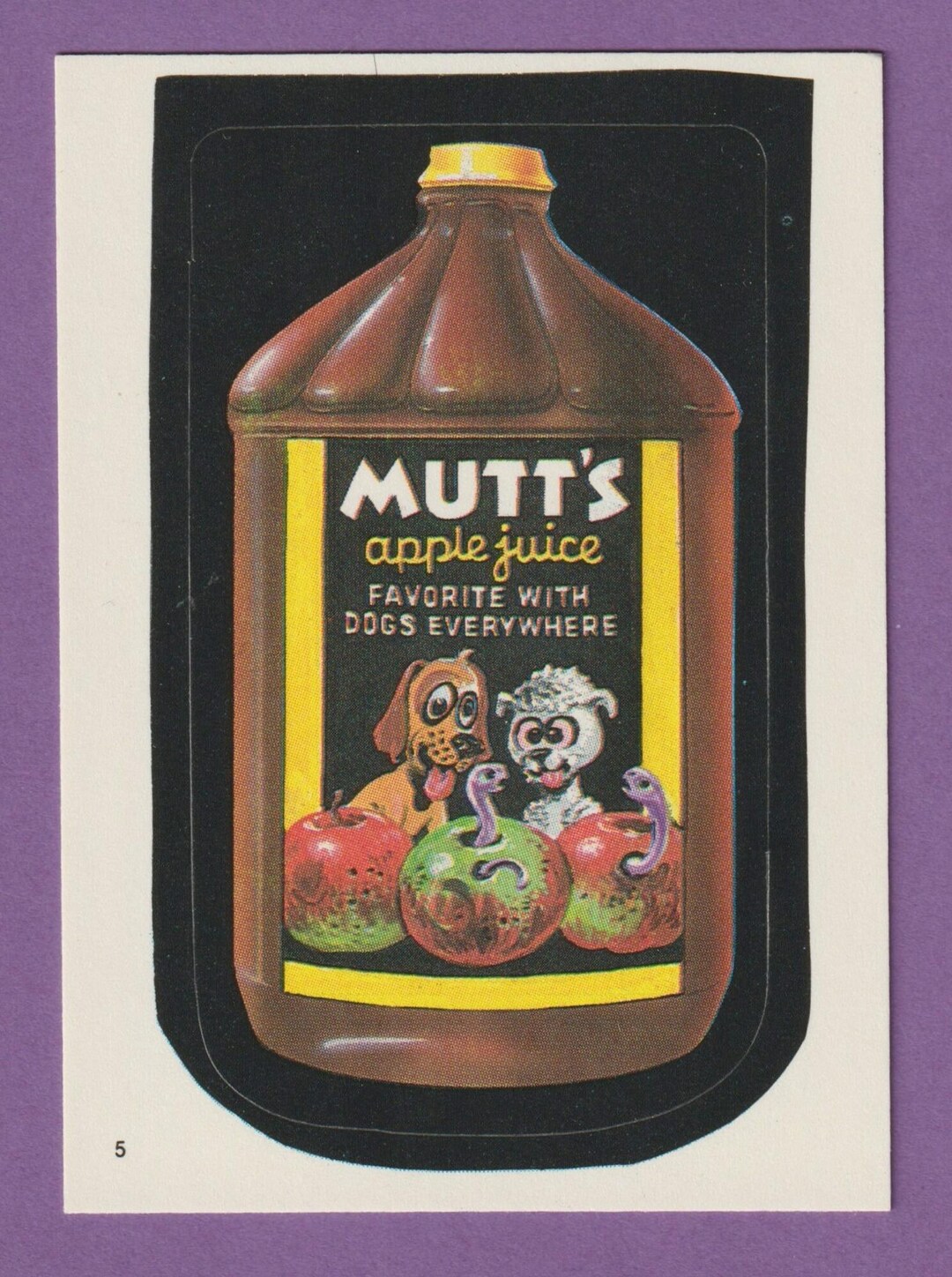 Vintage 1980s Wacky Package Pack Sticker Mutts - Etsy