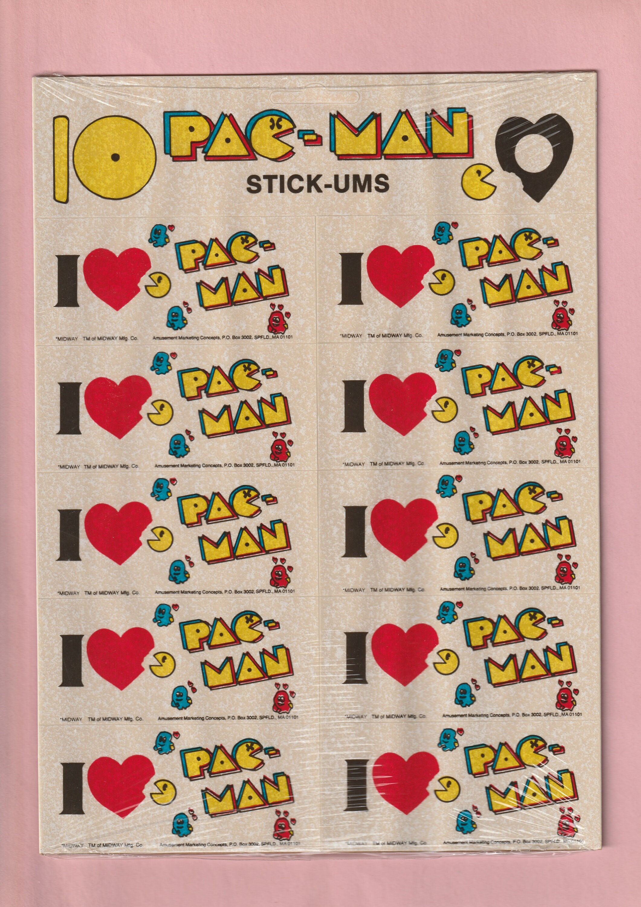 1980 Pac Man Cards