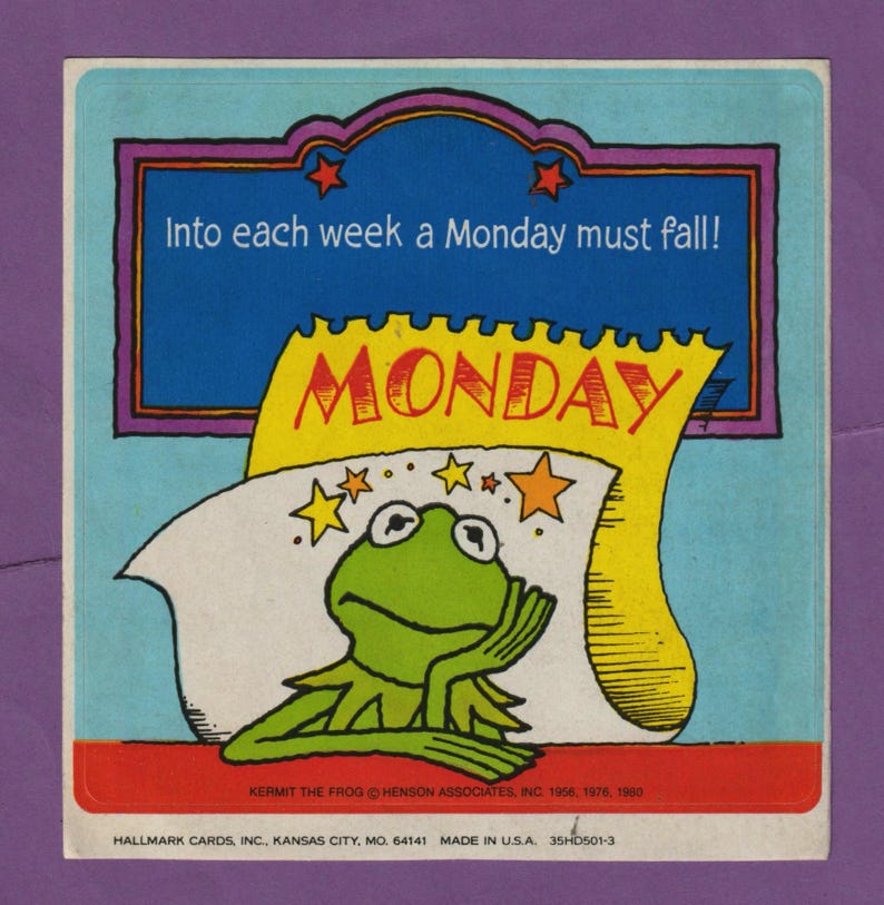 Vintage LARGE Muppet KERMIT Sticker - Etsy