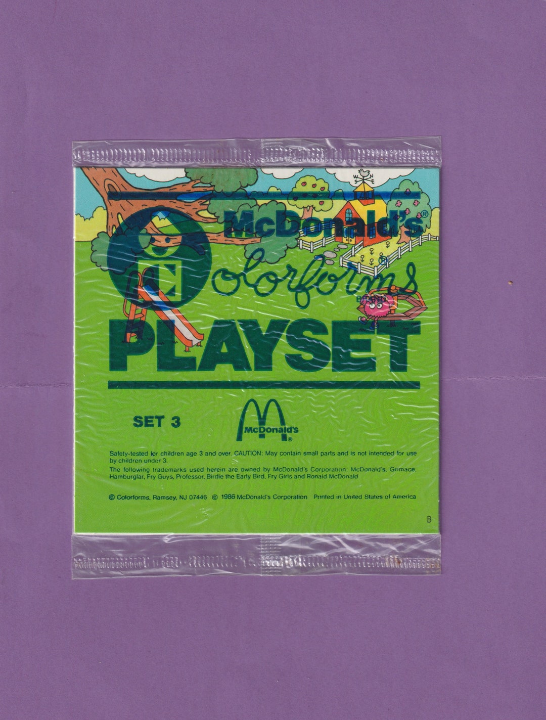 Vintage 1980s Mcdonalds Colorforms Set 3 SEALED - Etsy