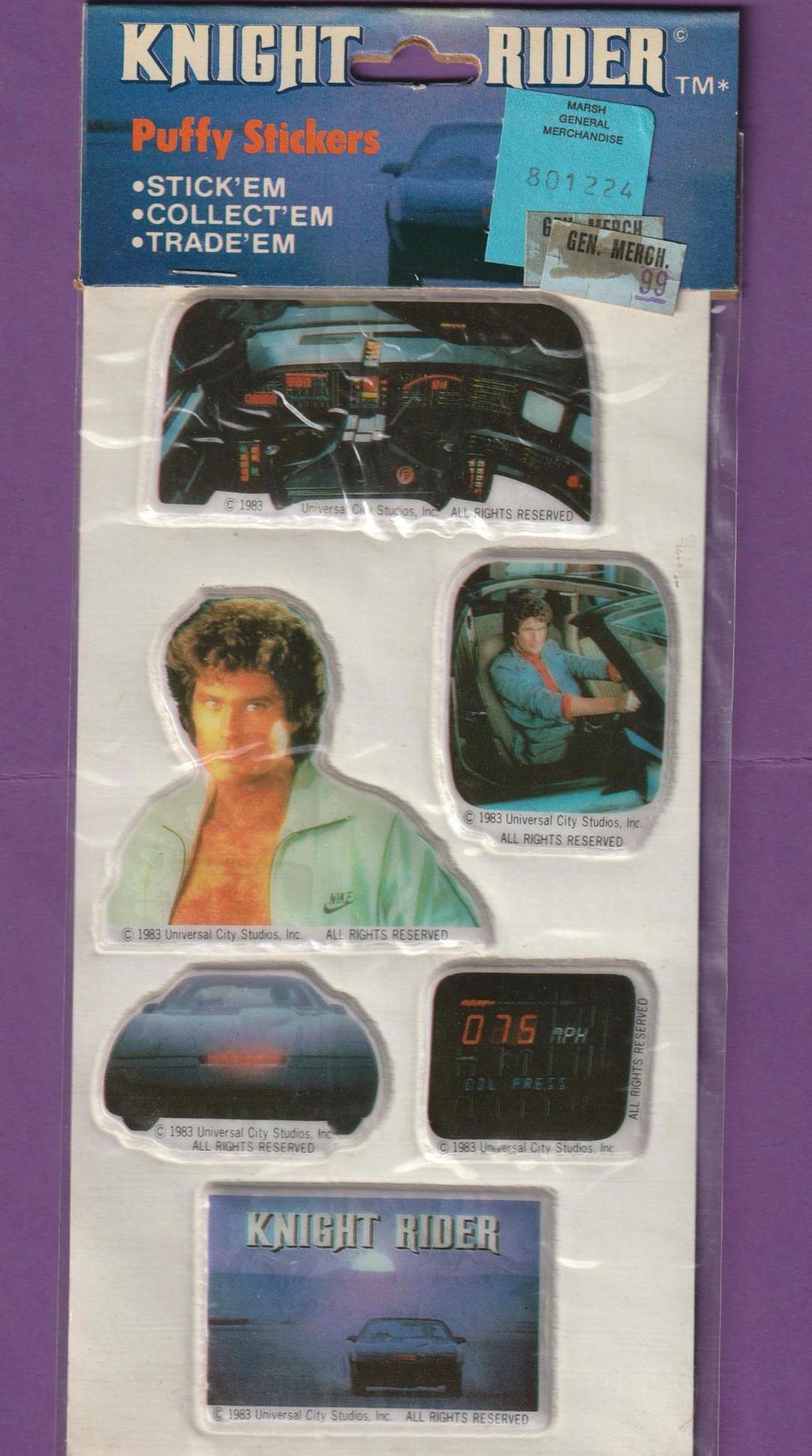 Vintage 1980s KNIGHT RIDER Puffy Stickers - Etsy