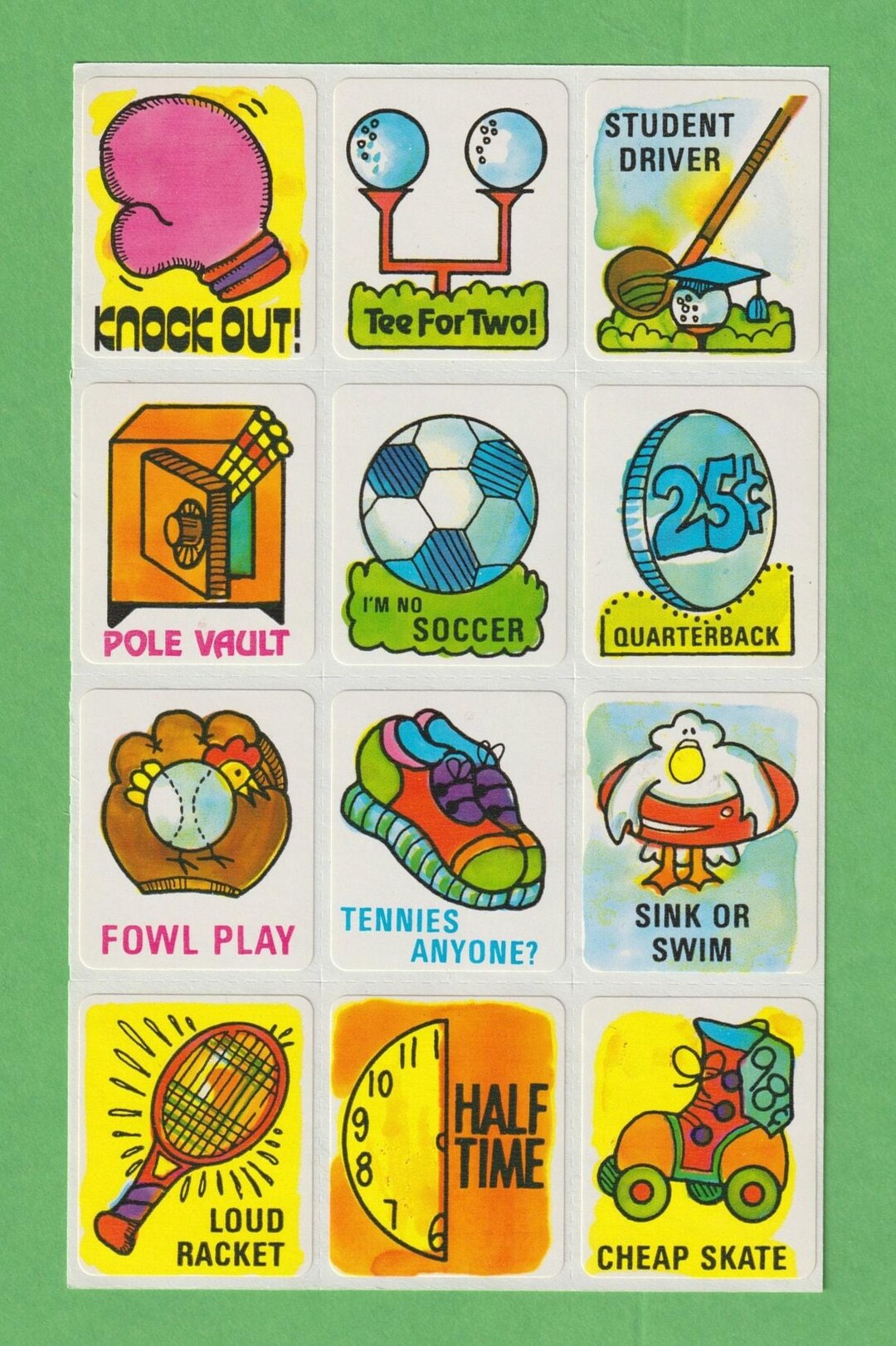 Vintage Mello Smello Punch Lines Scratch & Sniff Stickers - Etsy