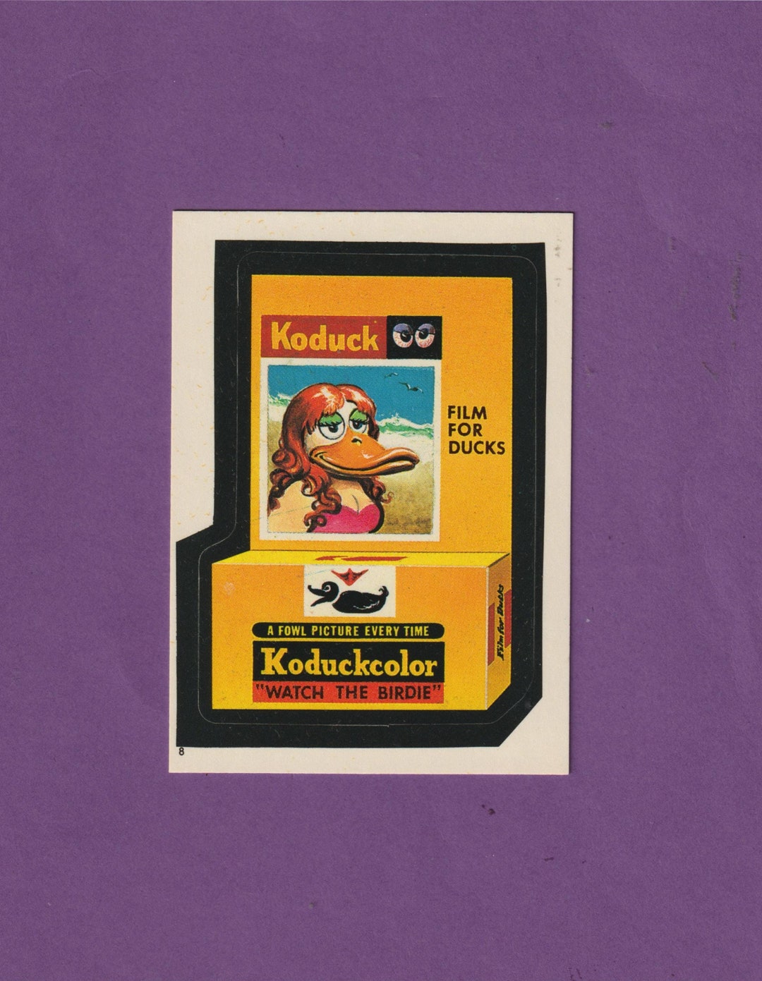 Vintage 1980s Wacky Package Pack Sticker KODUCK Kodak - Etsy