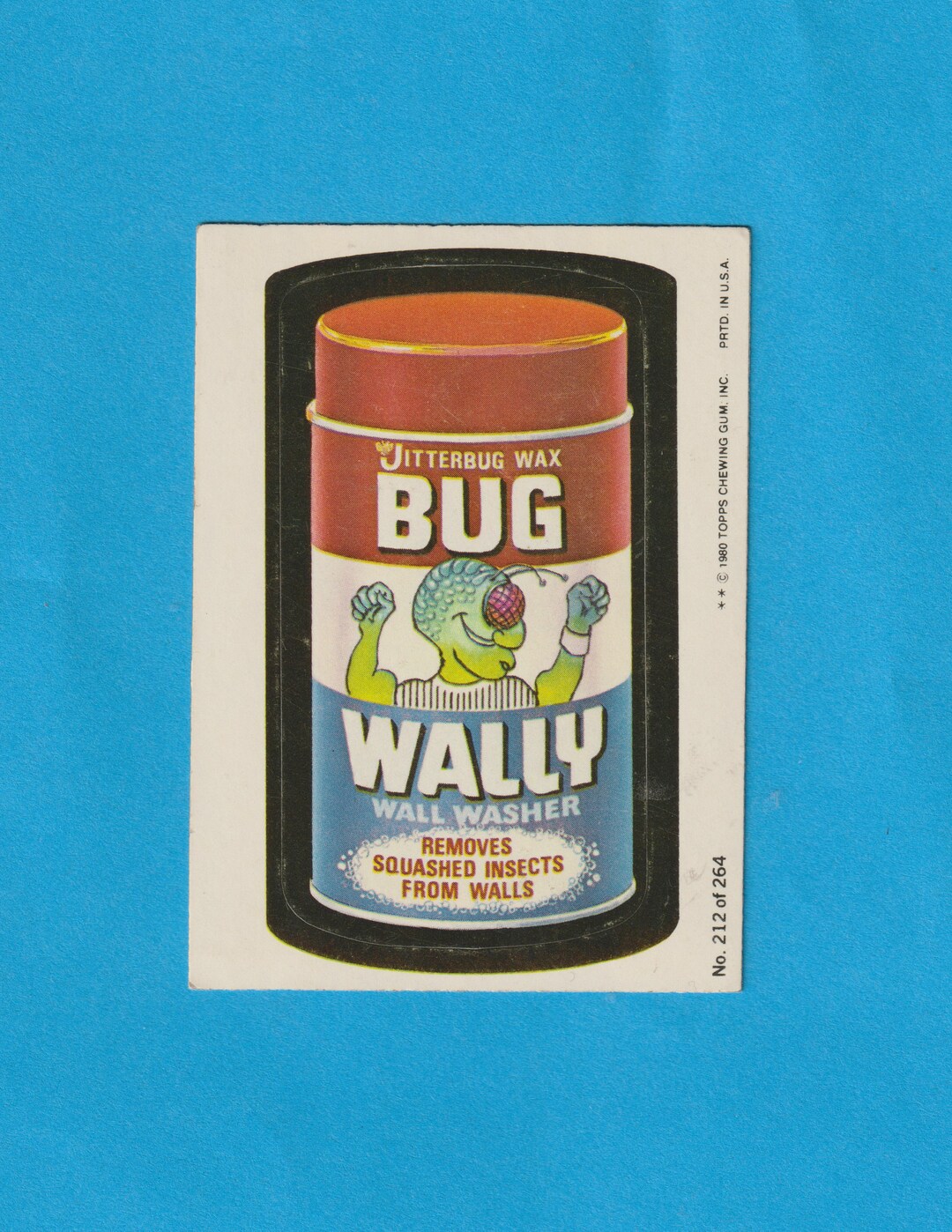 Vintage 1970s Wacky Package Pack Sticker Bug Wally - Etsy