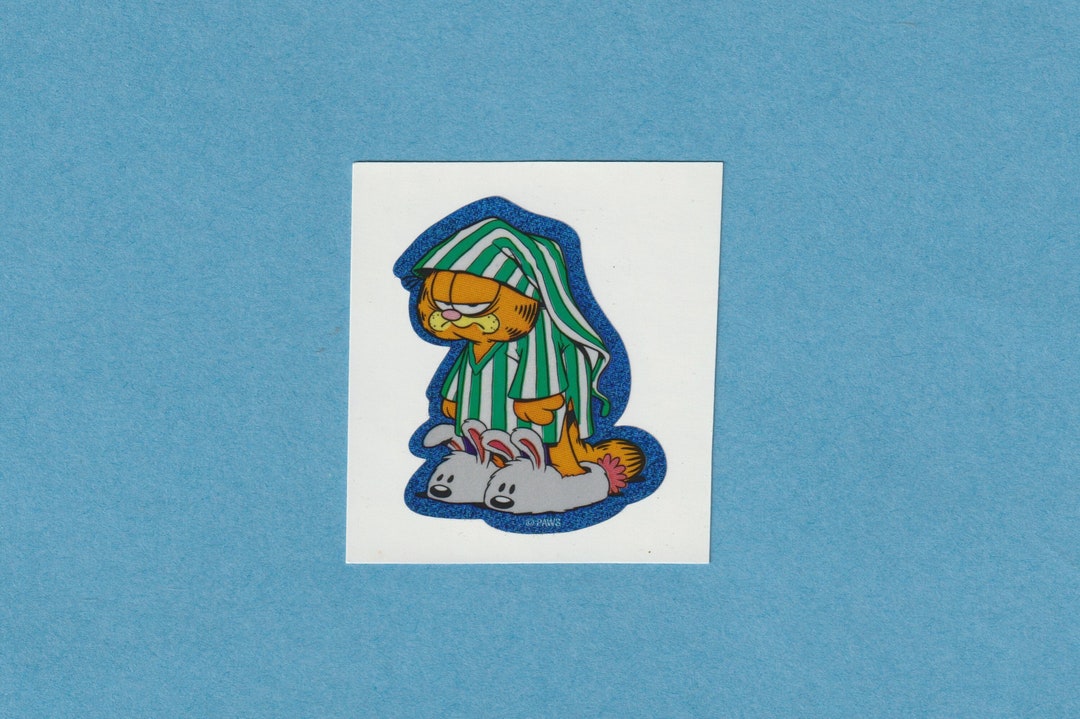 Vintage Unused Vending Machine Garfield Metallic Sticker 2 - Etsy