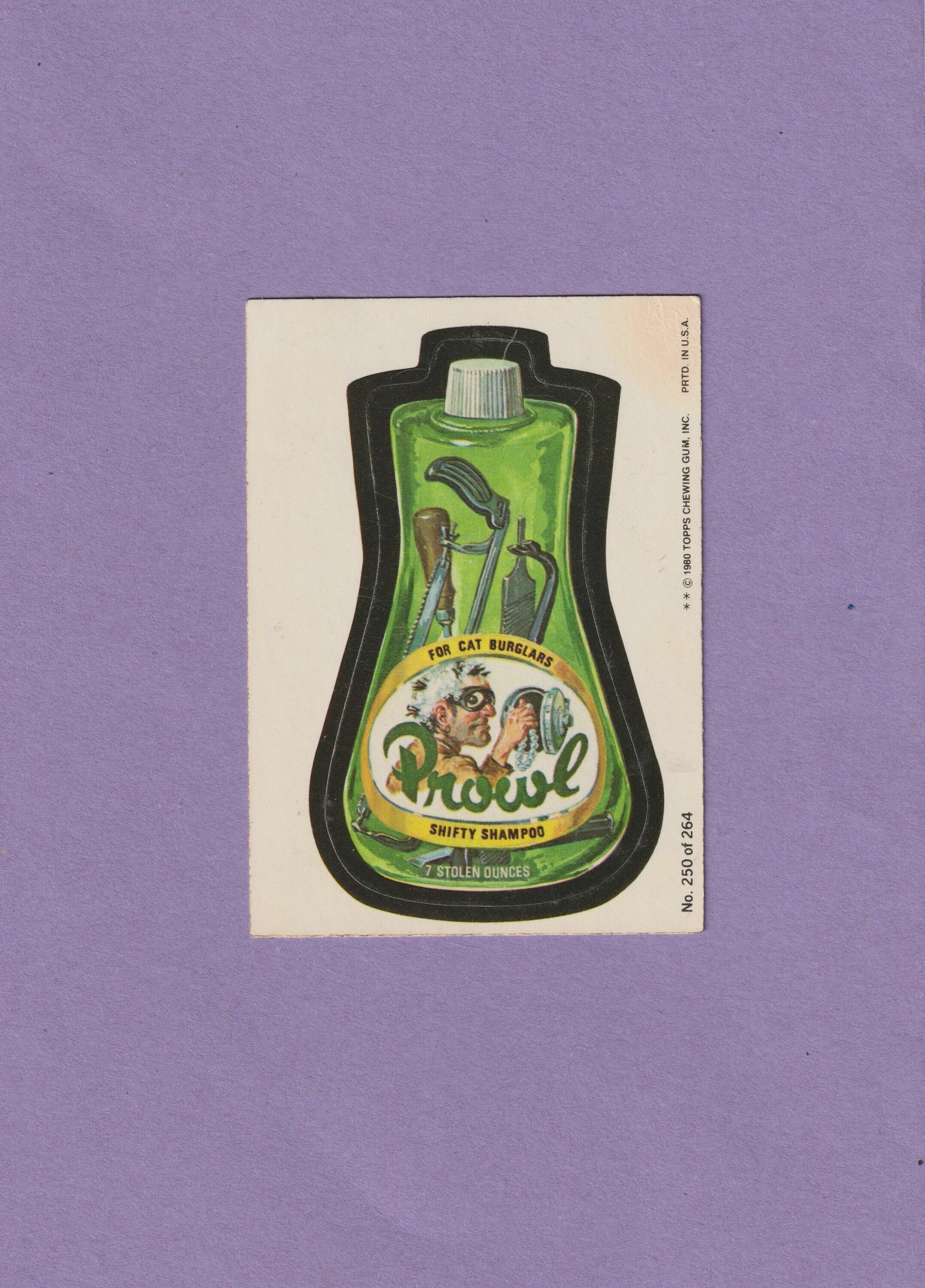 Vintage 1970s Wacky Package Pack Sticker PROWL - Etsy