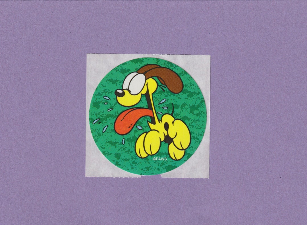 Vintage 1980s PAWS Odie Sticker - Etsy