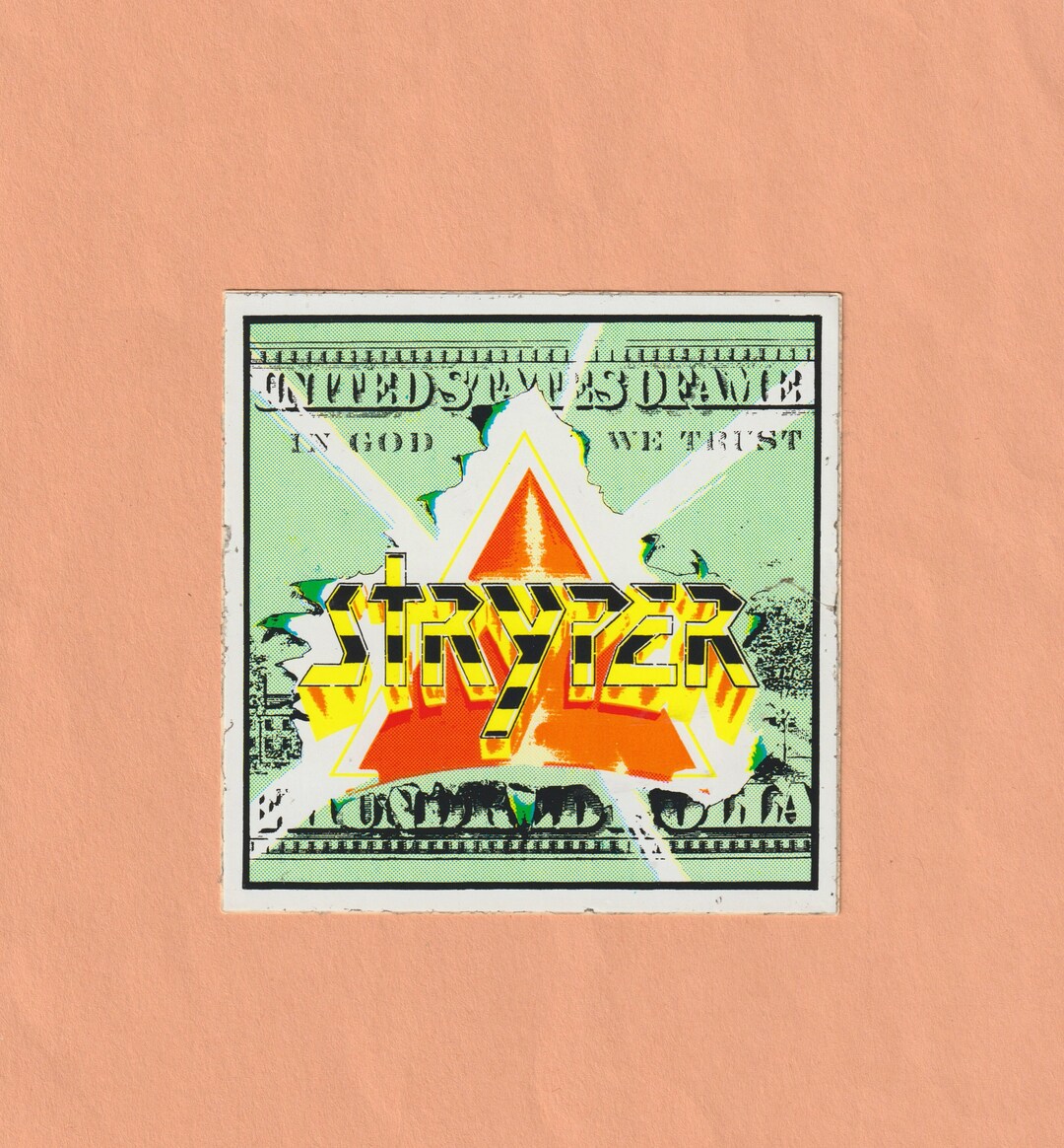 Vintage 1980s Stryper Christian Rock Band Sticker - Etsy