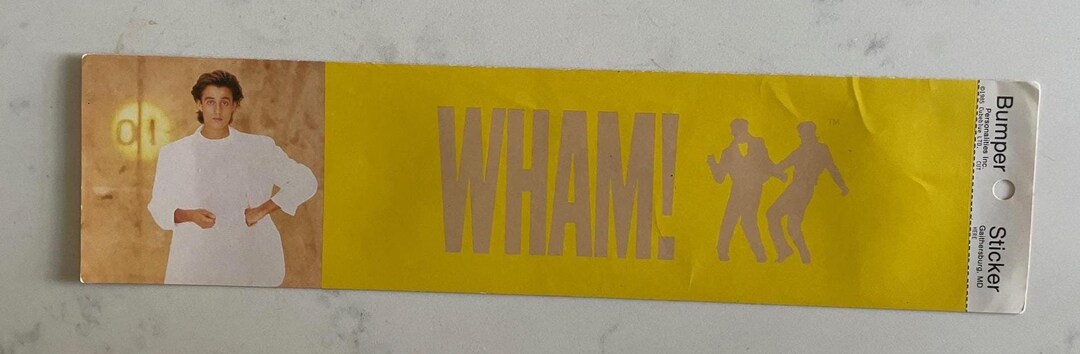Vintage 1980s WHAM! Bumper Sticker - Etsy