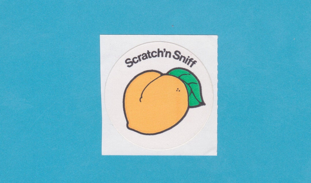 Vintage RARE 3M Scratch & Sniff Sticker PEACH - Etsy