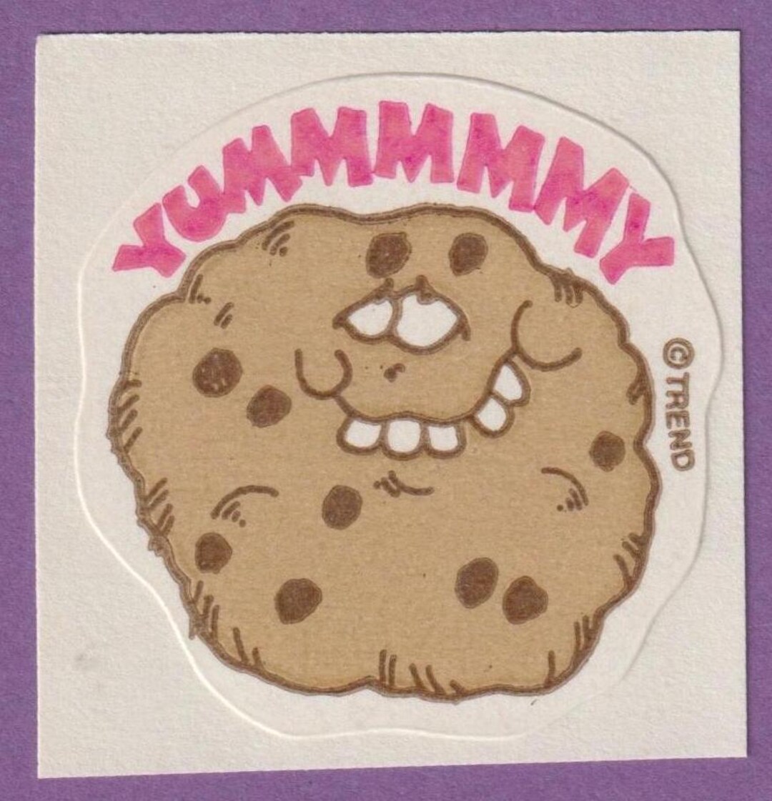 Vintage Trend Matte Scratch & Sniff Sticker Chocolate Chip Cookie ...