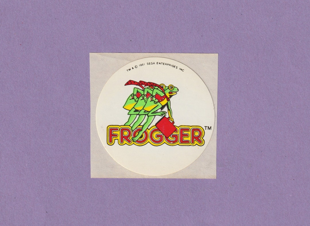 Vintage 1980 Frogger Midway Sticker - Etsy