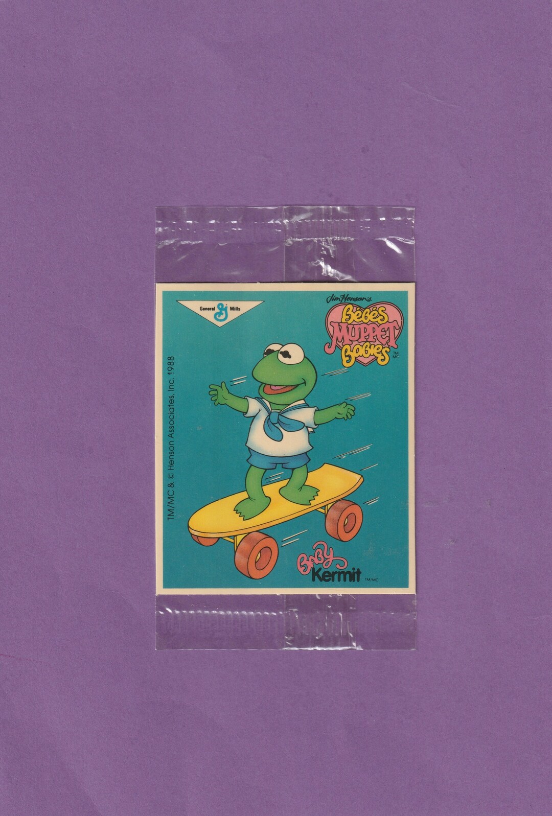 Vintage General Mills the Muppet Babies Sticker SEALED Kermit - Etsy