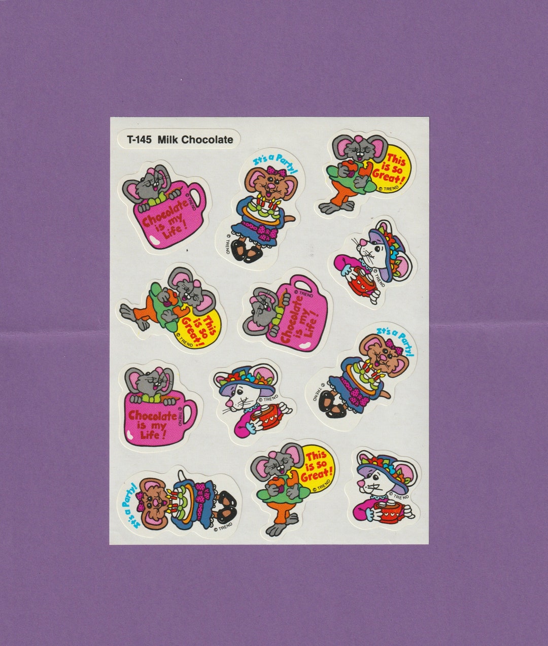 Vintage Trend Scratch & Sniff Sticker Sheet MILK CHOCOLATE - Etsy