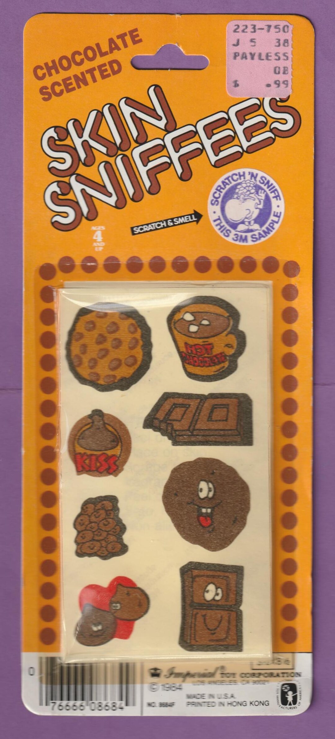 Rare Vintage Imperial Toy Co. MURPLE Skin Sniffees Scratch & Sniff ...