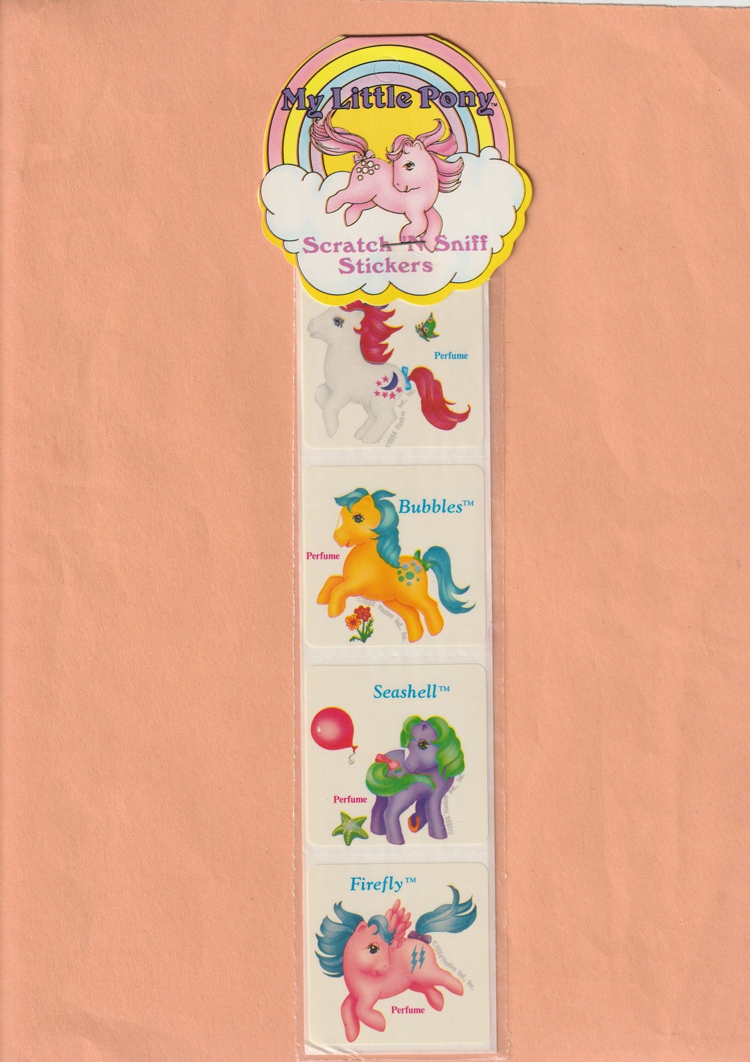 Vintage My Little Pony Scratch & Sniff Sticker Pack PERFUME - Etsy