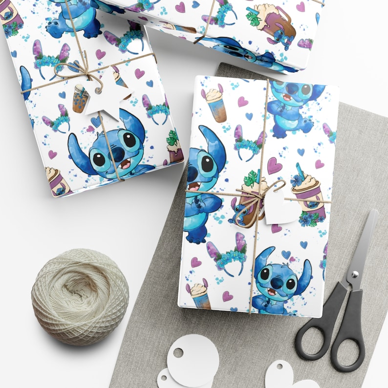 Gift Wrap Papers Disney Stitch - Etsy