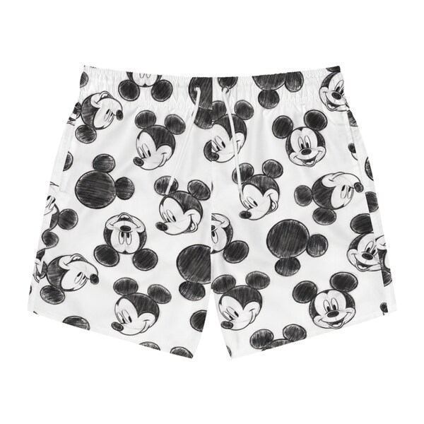 Mickey Mouse Swim Trunks - Etsy