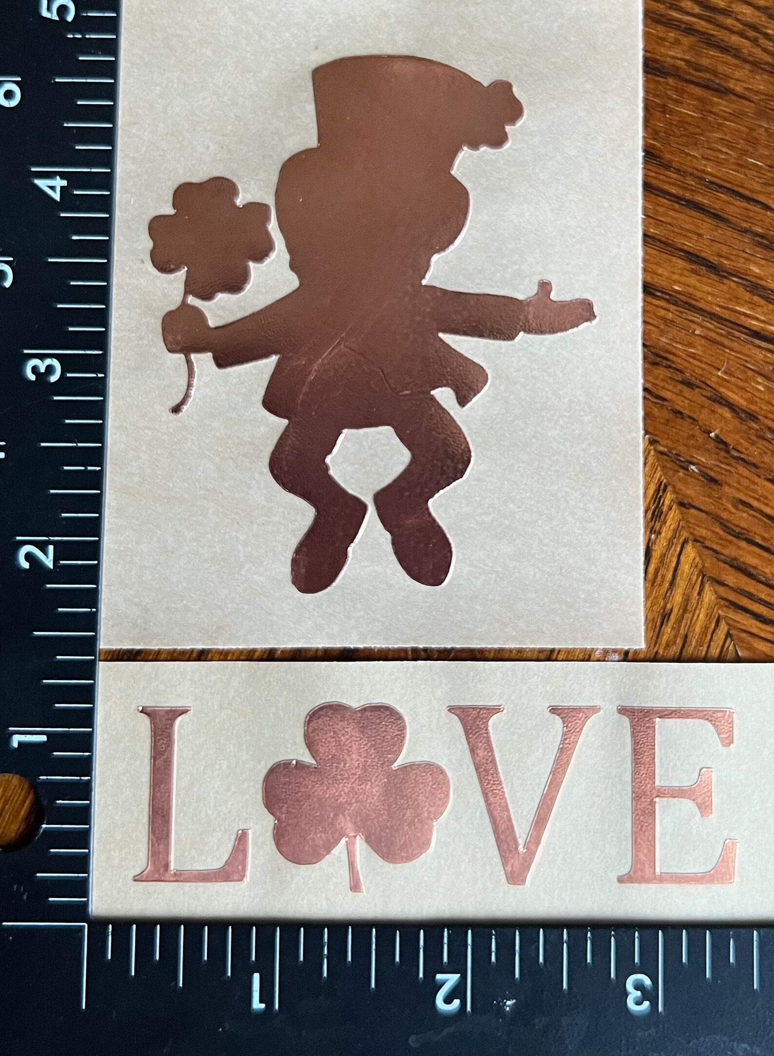 St. Patrick's Day Irish Love BOTH Copper Foil Overlays for Stained ...