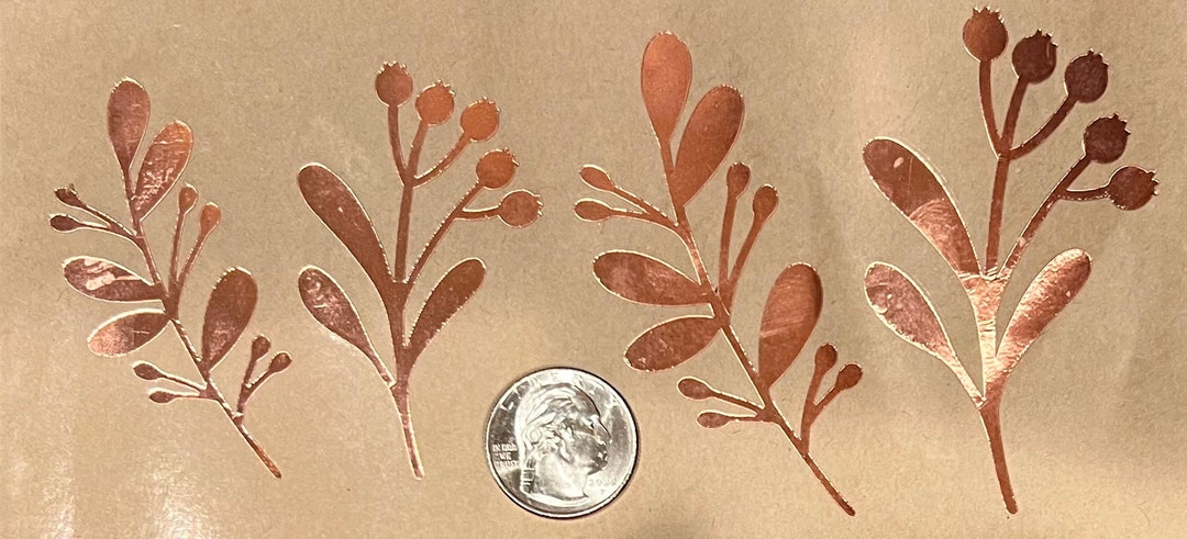 SALE!! SALE!! Mistletoe Copper Foil Overlay for Stained Glass and ...