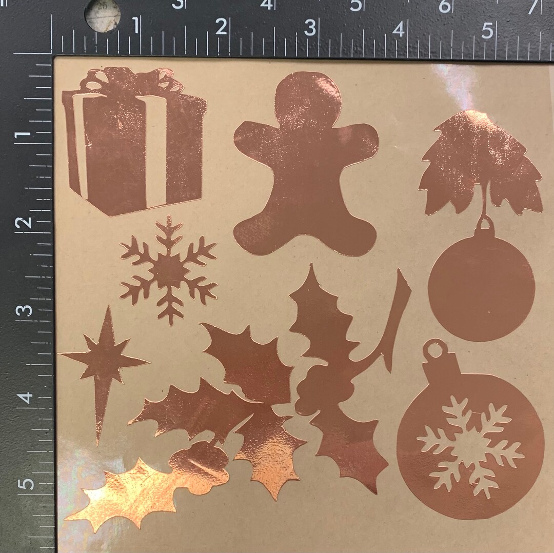 CHRISTMAS - Christmas Variety!! Copper Overlays for Stained Glass and ...