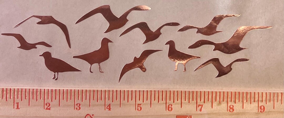 UPDATED!! Flock of Seagulls!! Copper Foil Overlay for Stained Glass and ...