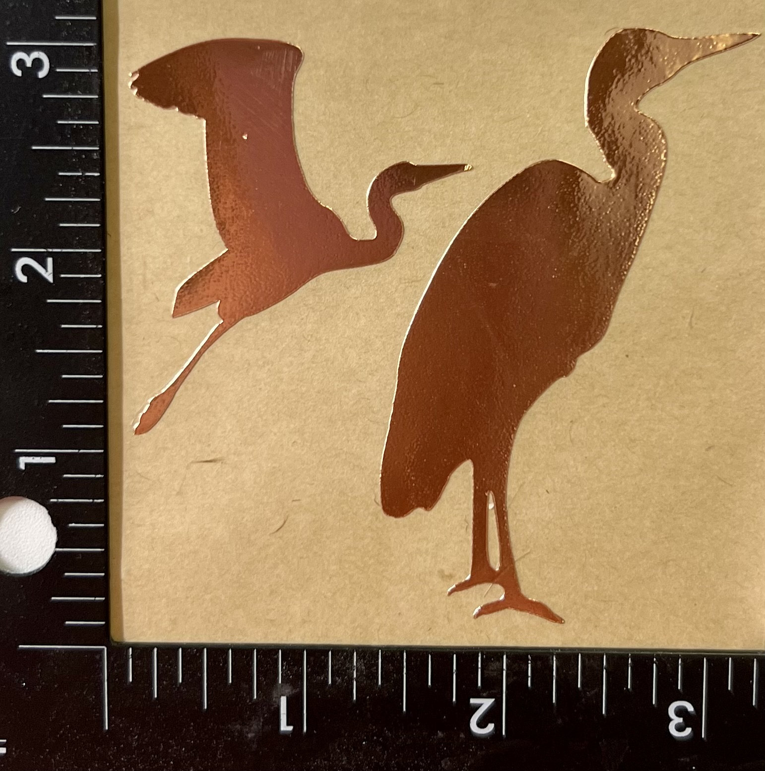 TWO (2) Blue Herons Copper Foil Overlays for Stained Glass - Etsy