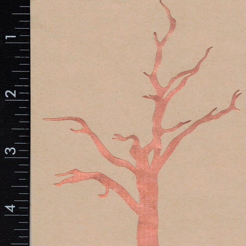 Stained Glass Copper Foil Overlay Bare Tree - Etsy
