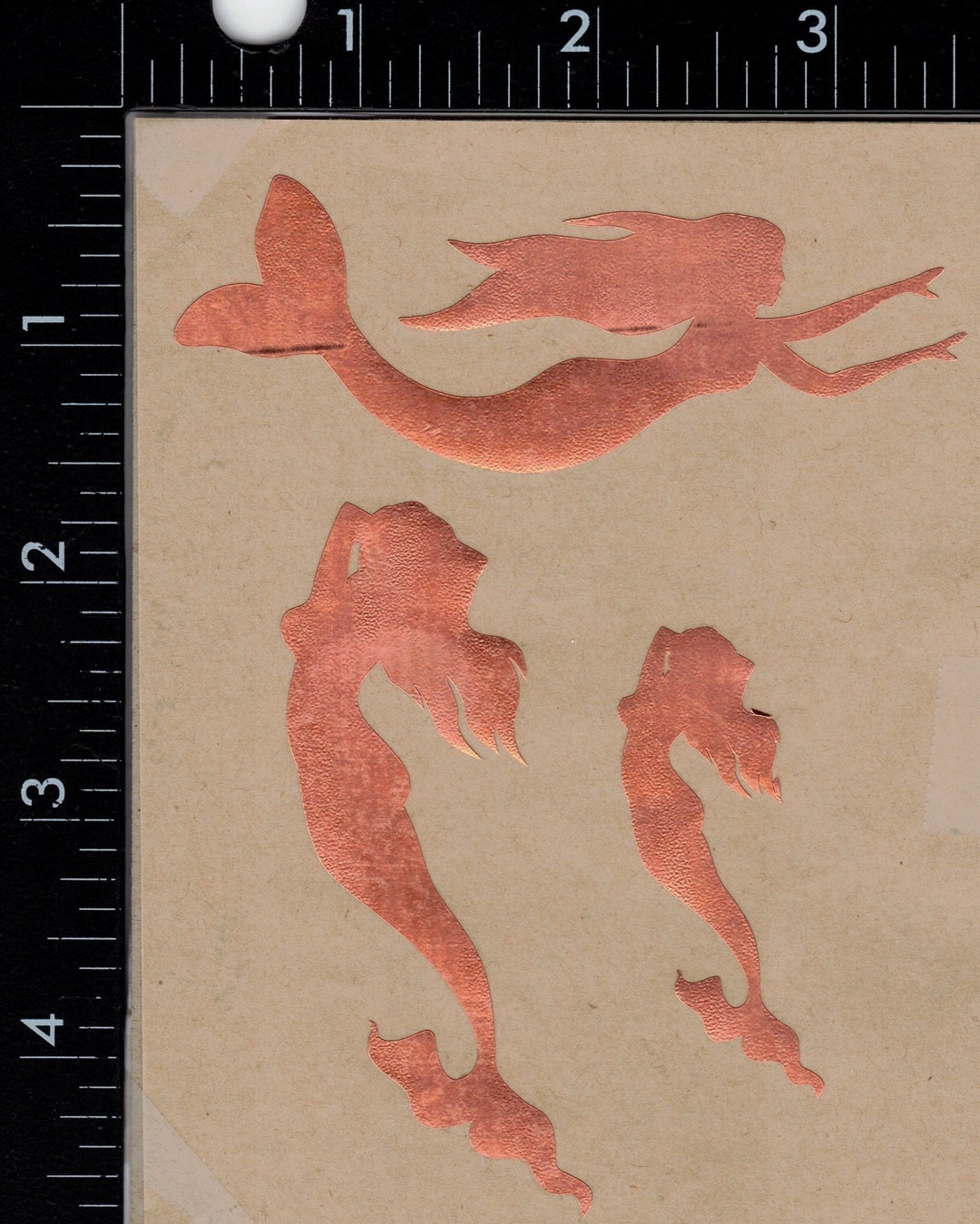 THREE 3 Mermaids MM1 Copper Foil Overlays for the SAME Price as Two - Etsy