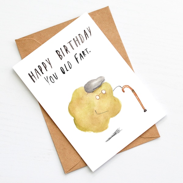Old Fart Birthday Card - Etsy