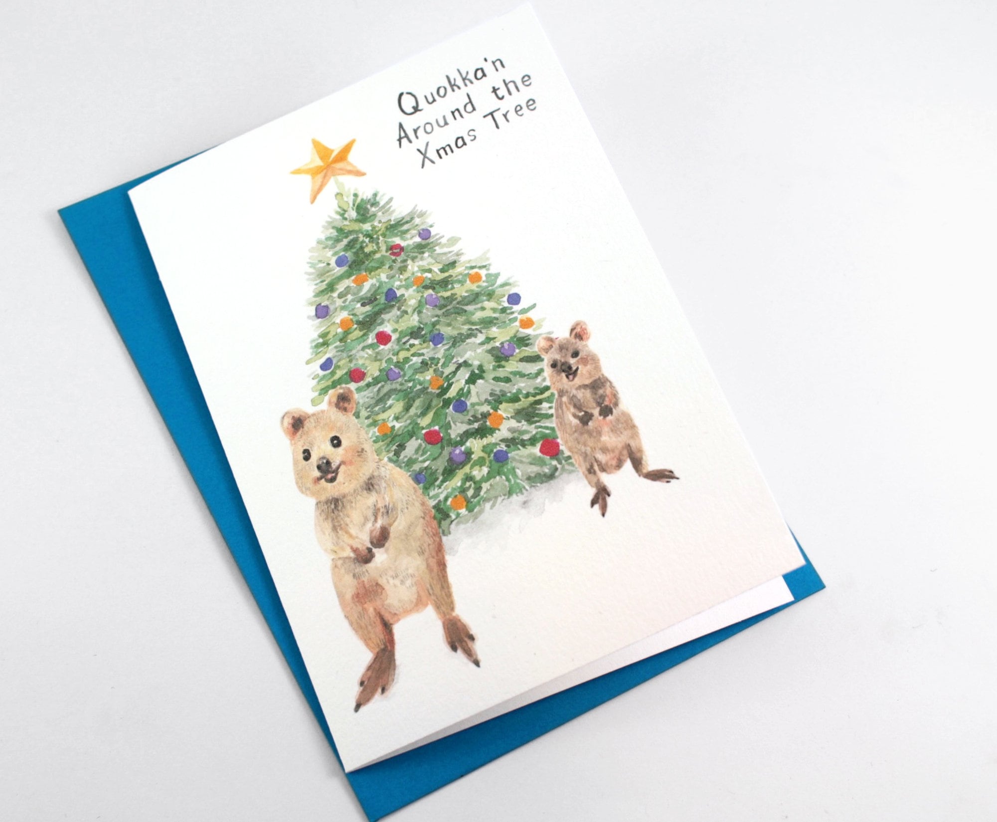 Quokka Christmas Card quokka'n Around the - Etsy Australia