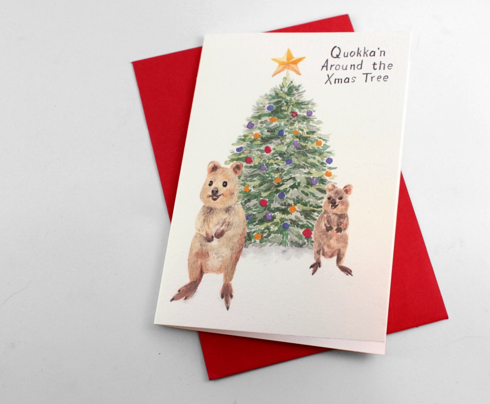 Quokka Christmas Card quokka'n Around the - Etsy Australia