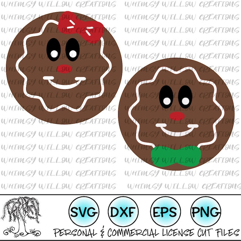 Gingerbread Face Svg - Etsy