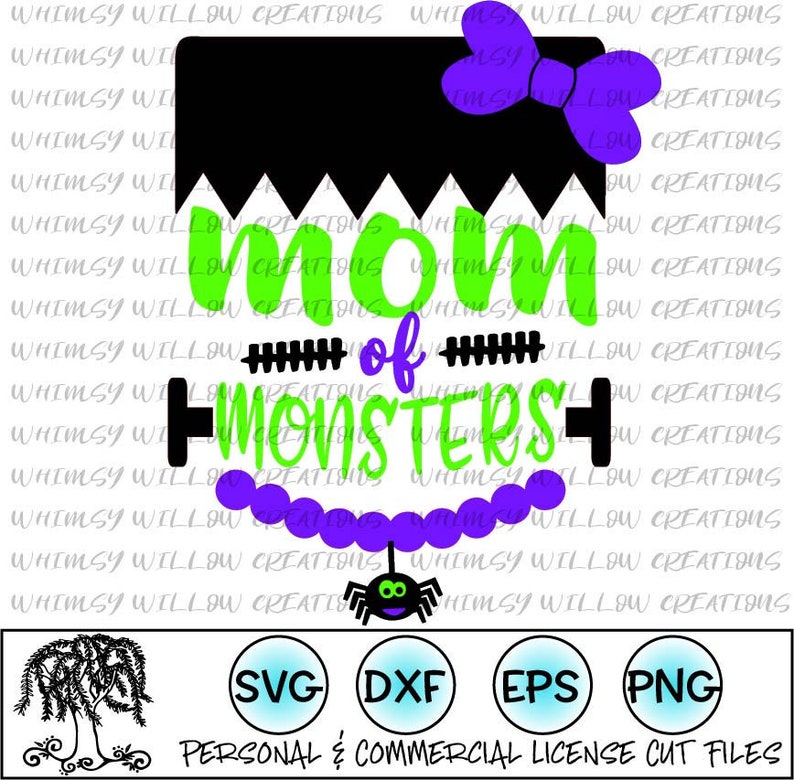 Mom of Monsters SVG Digital Cut Files for Cricut or Cameo - Etsy