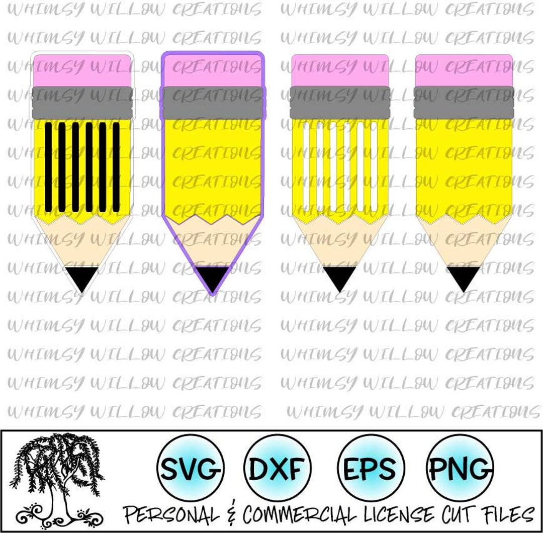 Back to School Short Pencil SVG Cut File - Etsy