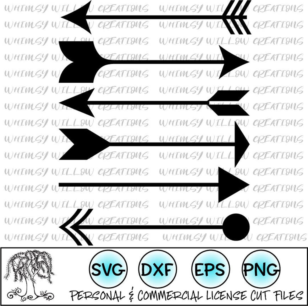 Arrows SVG Eps DXF PNG Digital File Cricut and Silhouette Cameo Cutting ...