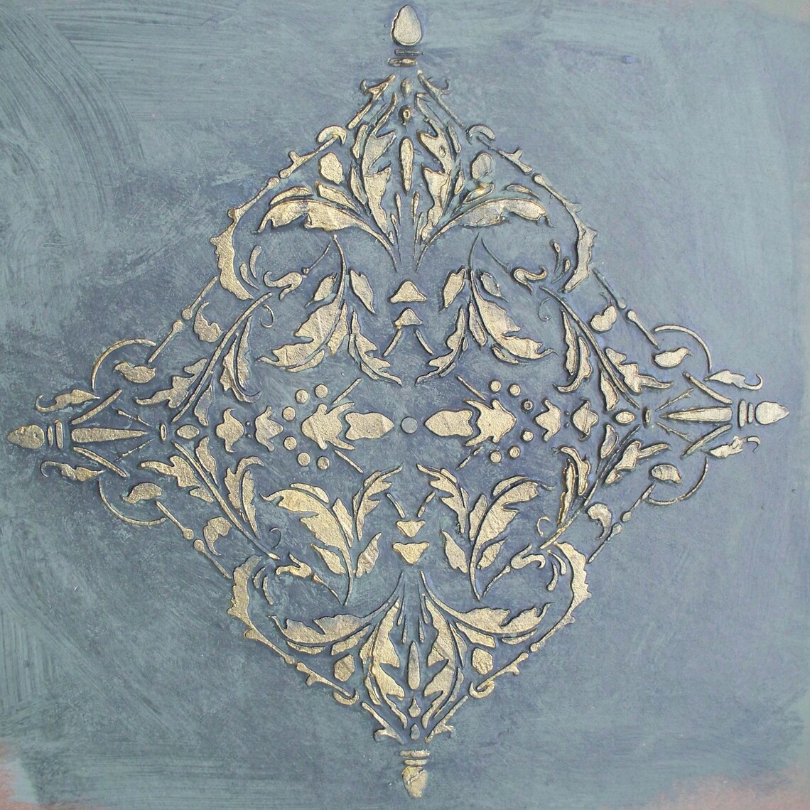 Pascal Medallion Wall Stencil (PL M) | Ornate Raised Plaster Stencil ...
