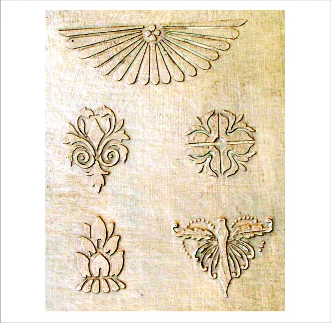 Wall Stencil Barreau Elements (PL-M) – Plaster Stencil, Furniture ...