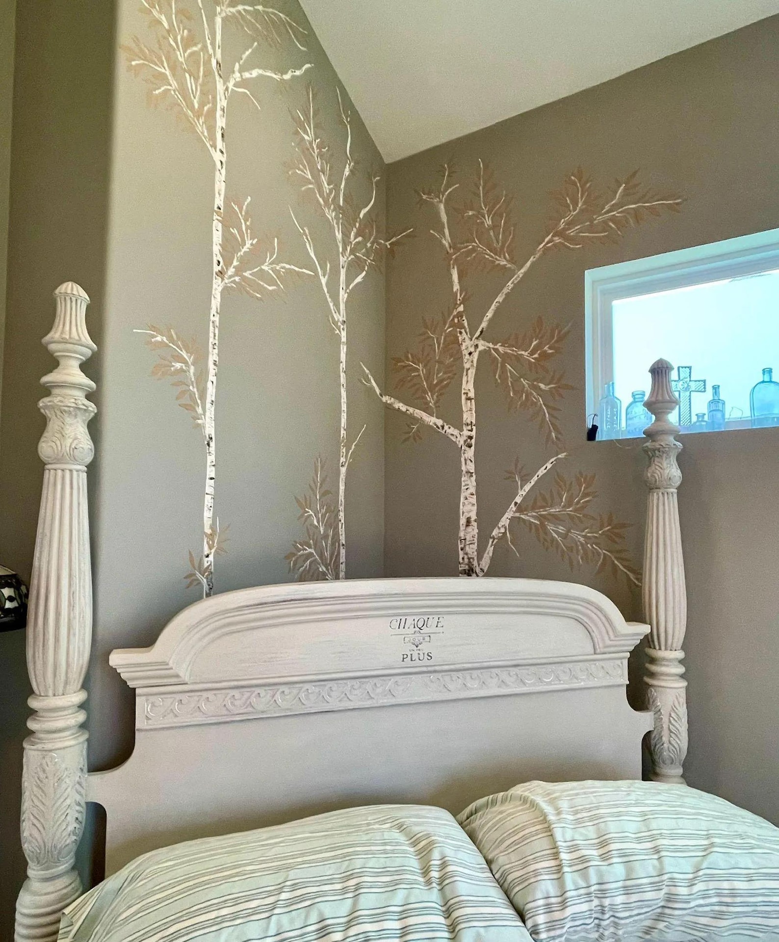 Wall Stencil Sapling Tree L (PL L) Plaster Stencil, Create Large Trees ...