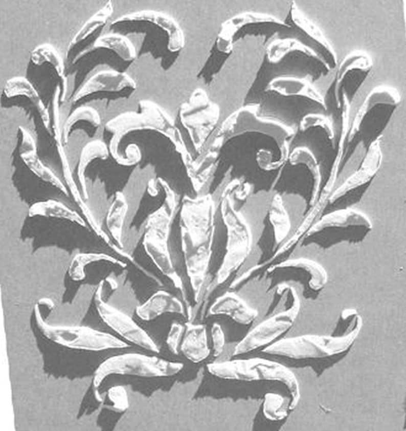 Wall Stencil Roosevelt Frieze (PL-S), Plaster Stencil, Raised Heart ...