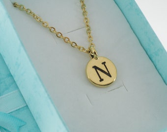 Letter n necklace | Etsy