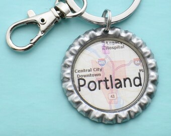 Portland keychain | Etsy